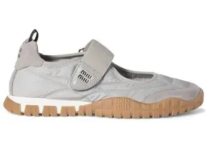 Miu Miu Tyre Ballerinas - Cloudy Grey