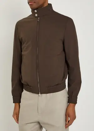 Brunello Cucinelli Hooded Stretch-nylon Jacket - Brown