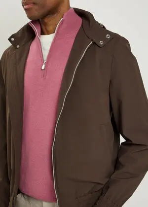 Brunello Cucinelli Hooded Stretch-nylon Jacket - Brown