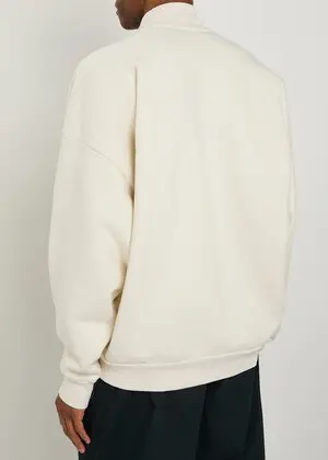 WILLY CHAVARRIA Gilroy Color-blocked Cotton Sweatshirt - White