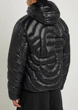 Casablanca Monogram Quilted Shell Jacket - Black