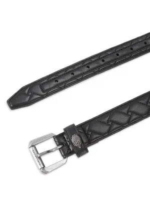 Kurt Geiger Kensington Quilted Leather Belt - Black