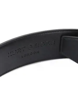Kurt Geiger Kensington Quilted Leather Belt - Black