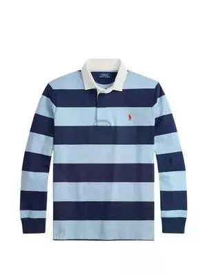 Polo Ralph Lauren Striped Long-sleeve Rugby Polo Shirt - Blue