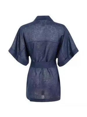 Liviana Conti Belted Short-sleeve Jacket