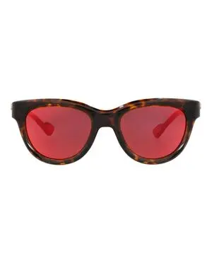 Gucci Round Frame Injection Sunglasses - Havana Havana Red (gg1620s/30014934/002)