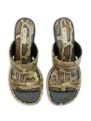 AMI Paris 65mm Piano Sandals - Neutrals