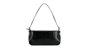 BYFAR Dulce Crocodile Embossed Shoulder Bag