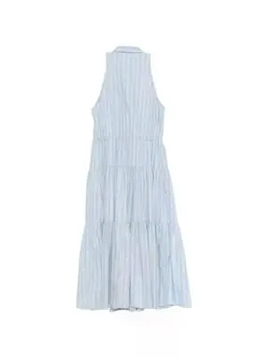 Ralph Lauren Striped Tiered Midi Dress