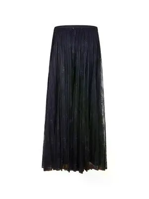 Alberta Ferretti Lace Pleated Skirt