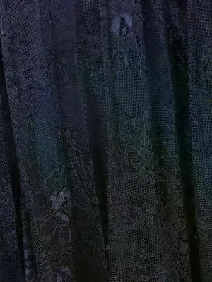 Alberta Ferretti Lace Pleated Skirt