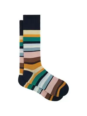 Paul Smith Striped Socks - Blue