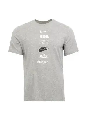 Nike Sportswear Club Logo-print T-shirt - Grey
