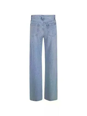 7 For All Mankind Lotta Rhinestone-embellished Denim Jeans - Blue