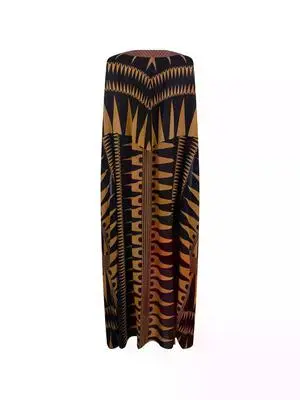 VOLANTIS Graphic-print Silk Kaftan