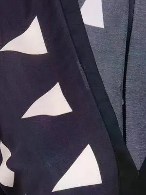 VOLANTIS Geometric-print V-neck Dress