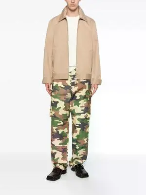 JW Anderson Camouflage-print Cargo Trousers - Green