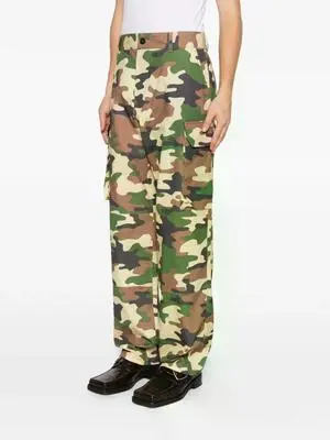 JW Anderson Camouflage-print Cargo Trousers - Green