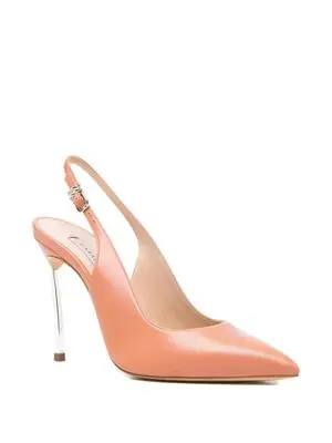 Casadei Minorca Blade Slingback Pumps - Neutrals