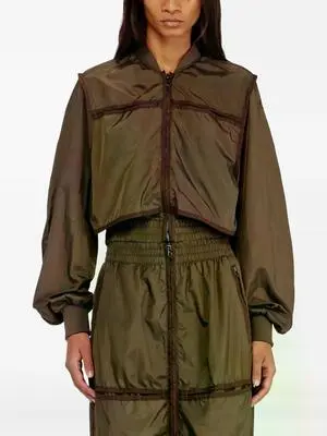 DIESEL® Nylon Jacket With Tonal Taping And Embossed Detail