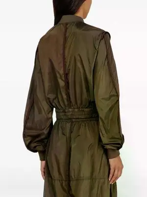DIESEL® Nylon Jacket With Tonal Taping And Embossed Detail