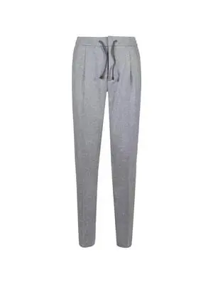 Brunello Cucinelli Tailored Drawstring Trousers - Grey