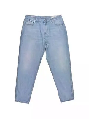 Brunello Cucinelli Faded-effect Tapered Jeans - Blue