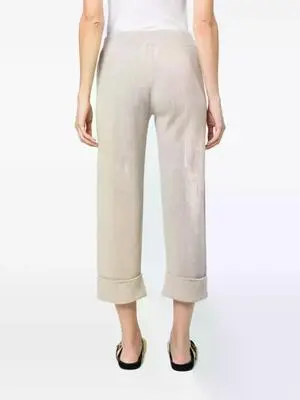 Brunello Cucinelli Ribbed-knit Turn-up Track Pants