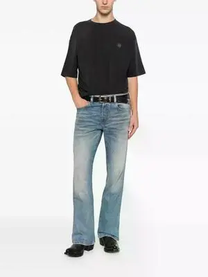 HTC LOS ANGELES Stud-embellished Logo-print T-shirt