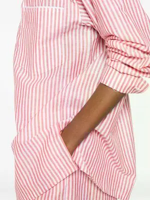 RIVIERA Striped Pattern Shirt - Red