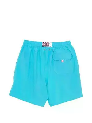 MC2 SAINT BARTH Embroidered Logo Swim Shorts - Blue