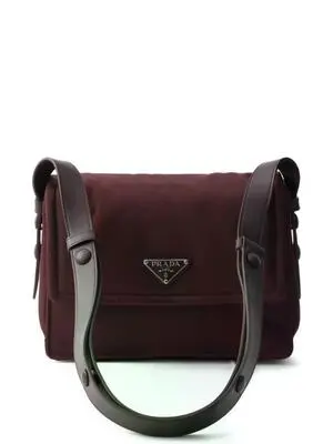Prada Traveller Small Padded Re-nylon Shoulder Bag - Red