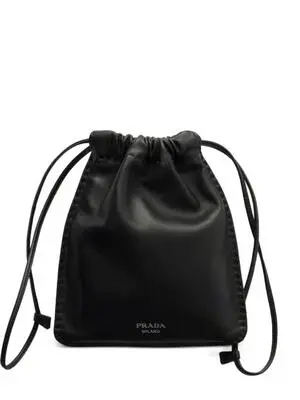 Prada Nappa Leather Smartphone Pouch - Black