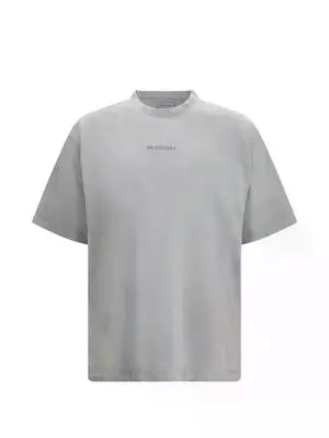 Balenciaga Logo-embroidered Distressed-effect T-shirt