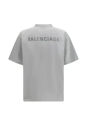 Balenciaga Logo-embroidered Distressed-effect T-shirt