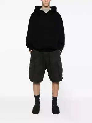 Fear Of God Ribbed-trim Hoodie - Black