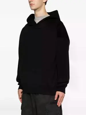 Fear Of God Ribbed-trim Hoodie - Black