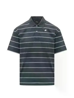 K-WAY Striped Polo Shirt - Grey