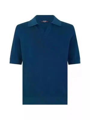 K-WAY Pleyr Fine-knit Open-collar T-shirt