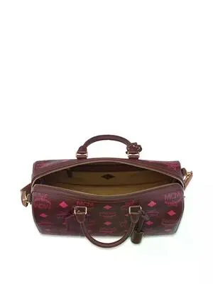 Mcm Small Ottomar Maxi Visetos Weekender Bag - Brown