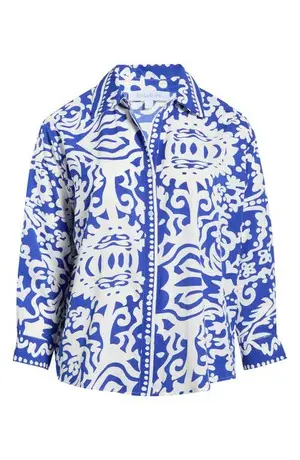 SUGARLIPS Printed Relaxed Fit Button-up Shirt