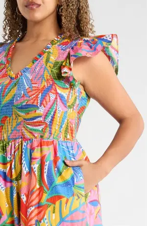 SUGARLIPS Tiered Midi Dress