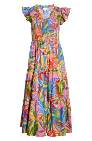 SUGARLIPS Tiered Midi Dress