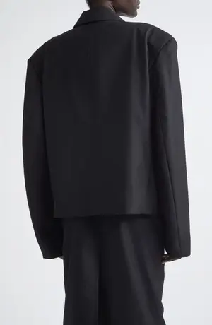Vaquera Slouchy Double-breasted Wool Jacket