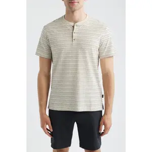 34 Heritage Pinstripe Cotton & Linen Henley