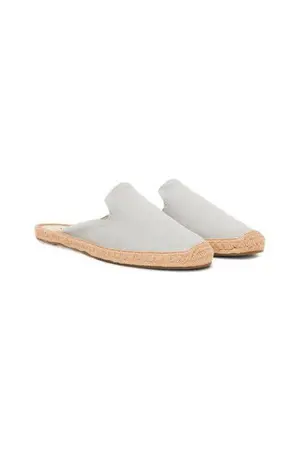 Soludos Canvas Espadrille Mules - Piedra Gray