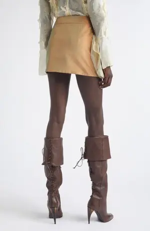 KIM SHUI Luana Embellished Taffeta Miniskirt