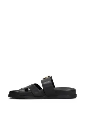 AREZZO Buckle Fastening Leather Flat Sandals