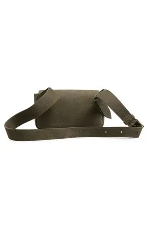 MANSUR GAVRIEL Box Sling Leather Crossbody Bag - Algae