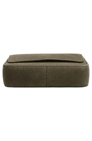 MANSUR GAVRIEL Box Sling Leather Crossbody Bag - Algae